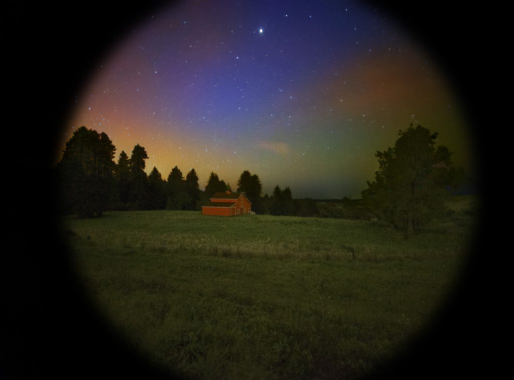 Barn in View – Deep Sky Colors
