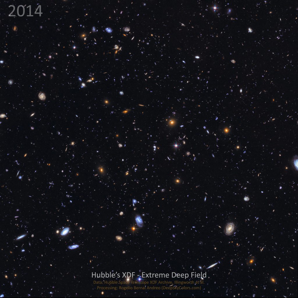 Hubble’s Extreme Deep Field 2014 – Deep Sky Colors