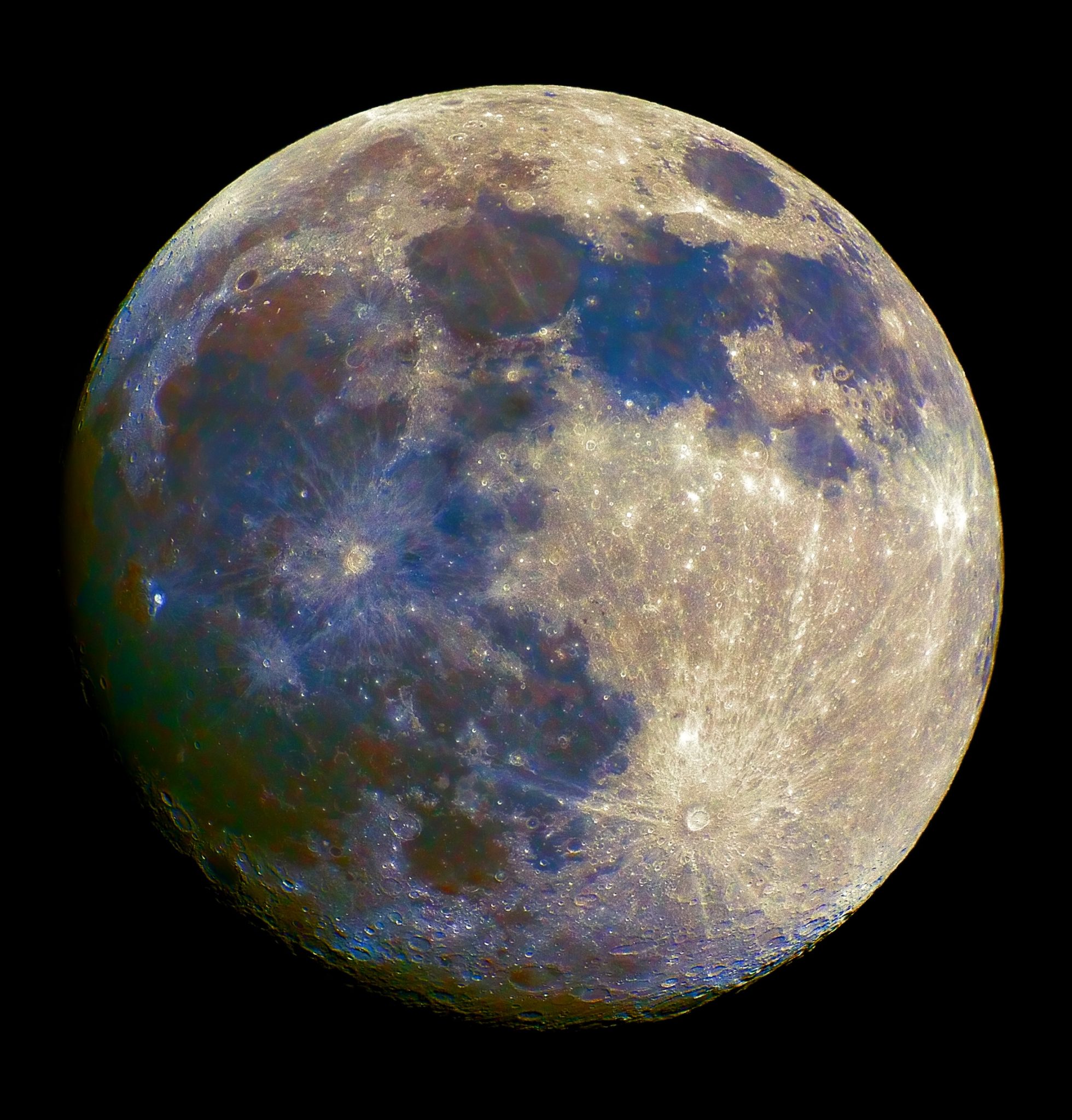 Colored Moon – Deep Sky Colors