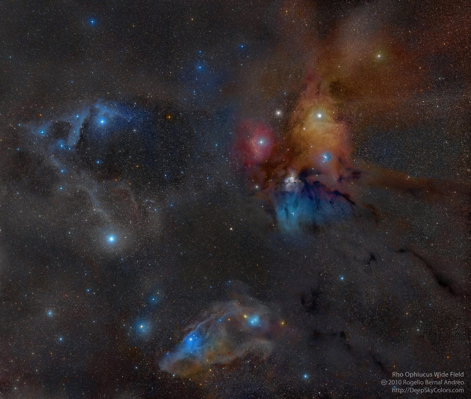 Rho Ophiuchus Widefield – Deep Sky Colors