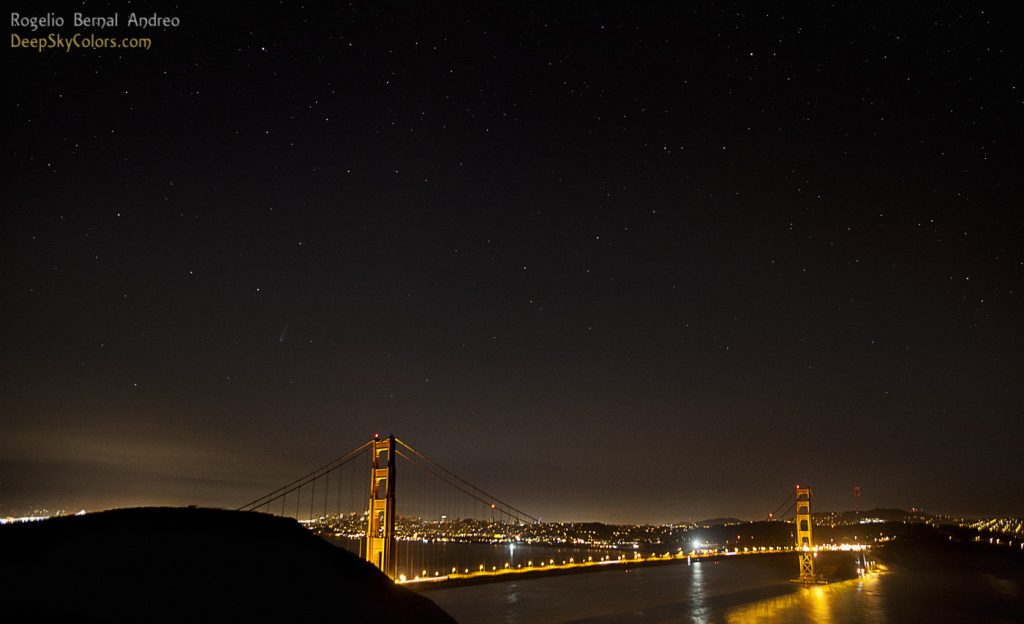 Comet over San Francisco – Deep Sky Colors