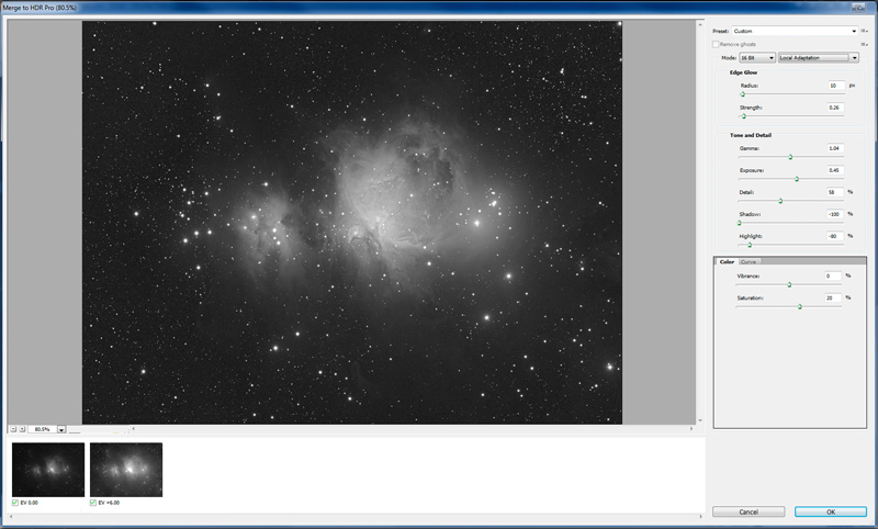 HDR Composition for astronomical images – Deep Sky Colors